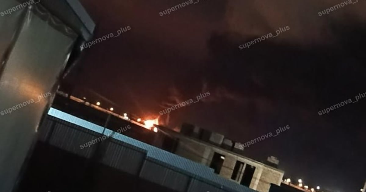 Oil terminals burn in Russia's Krasnodar Krai port after drone attack