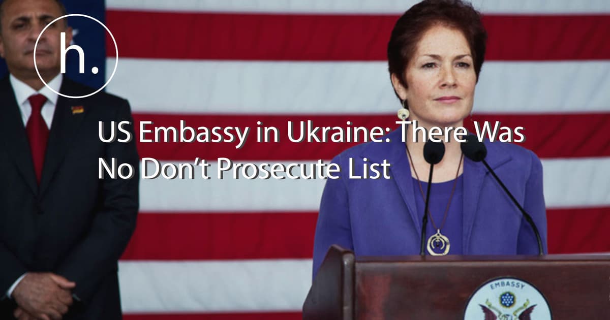 US Denies Giving Ukraine's Lutsenko "Do Not Prosecute" List
