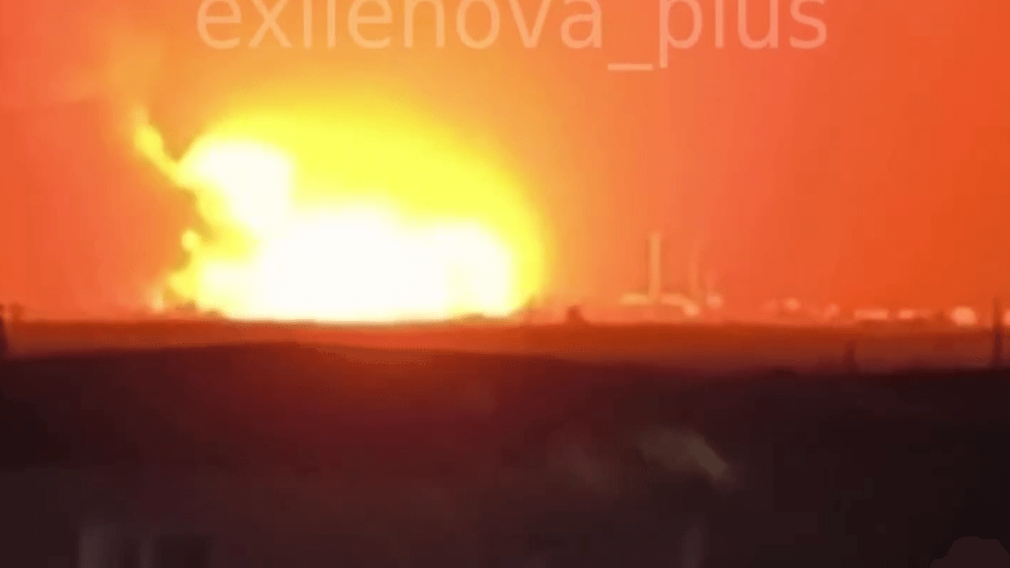 Temryuk port in Russia's Krasnodar Krai attacked by SBU drones. Fire ...