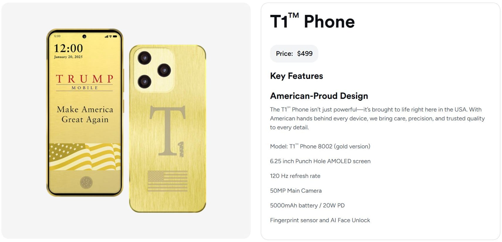 Trump Mobile переносить постачання золотих смартфонів на 2026 рік ...